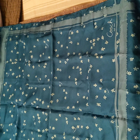 Coach | Accessories | Coach Scarf Blue | Poshmark